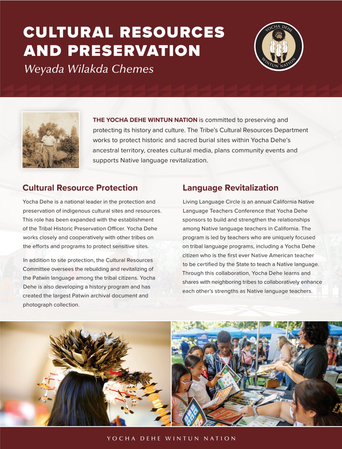 Cultural Resources and Preservation - Yocha Dehe